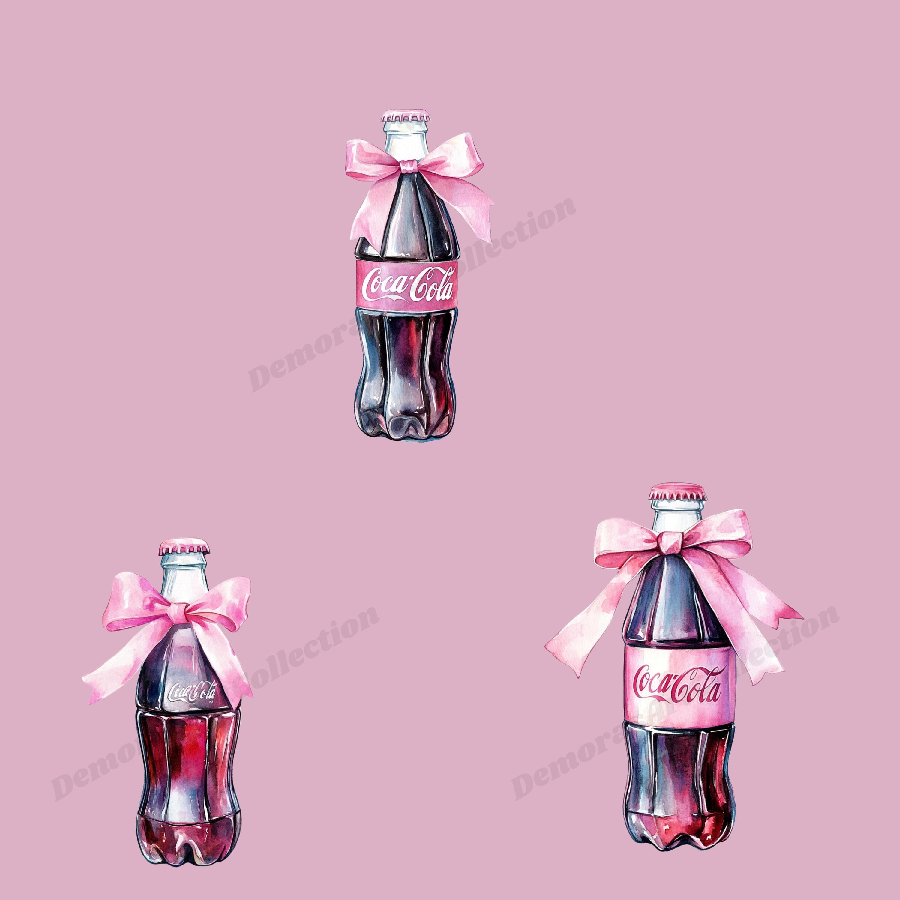 Cute Pink Coke Clipart ,coquette Aesthetic, Digital Download for Crafts ...