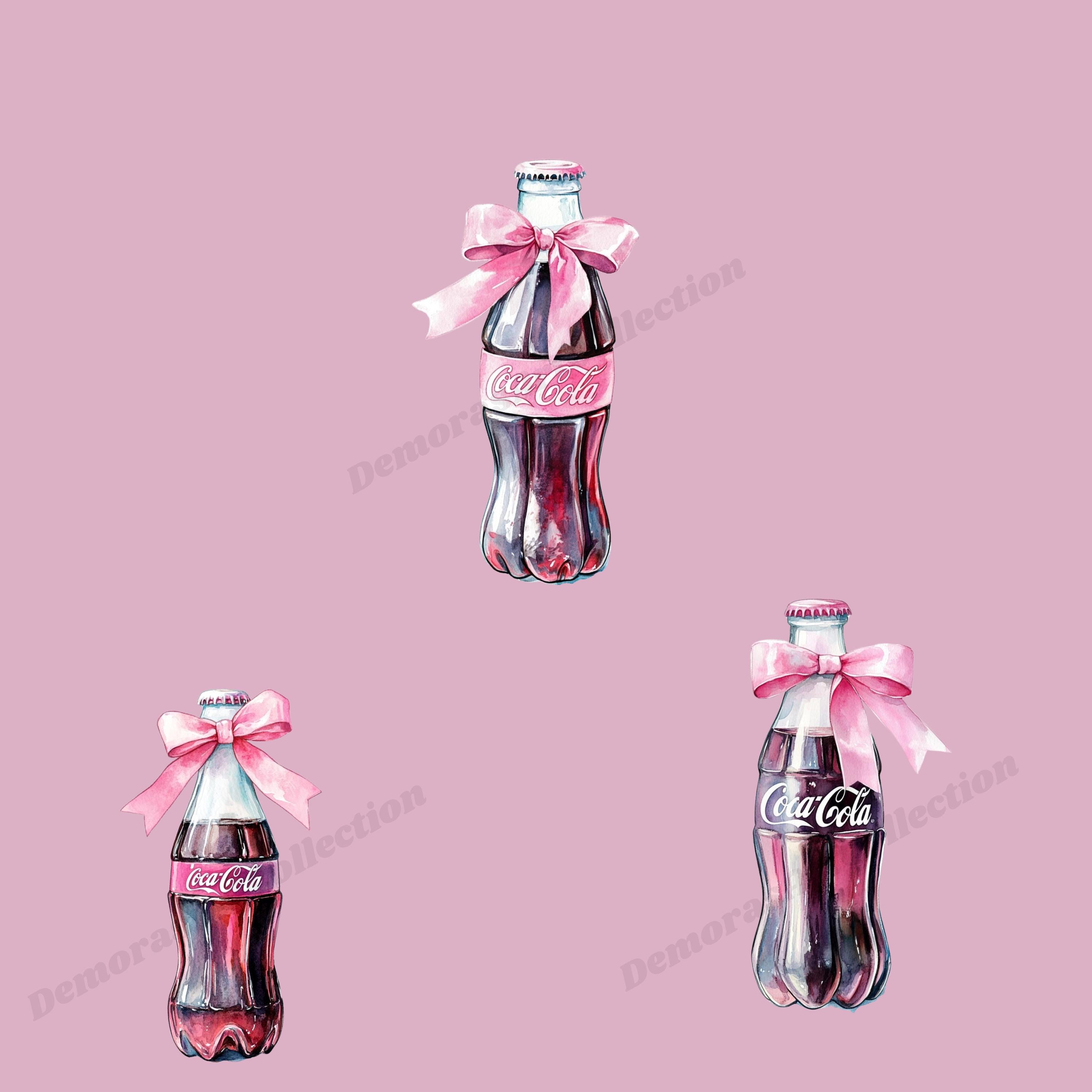 Cute Pink Coke Clipart ,coquette Aesthetic, Digital Download for Crafts ...