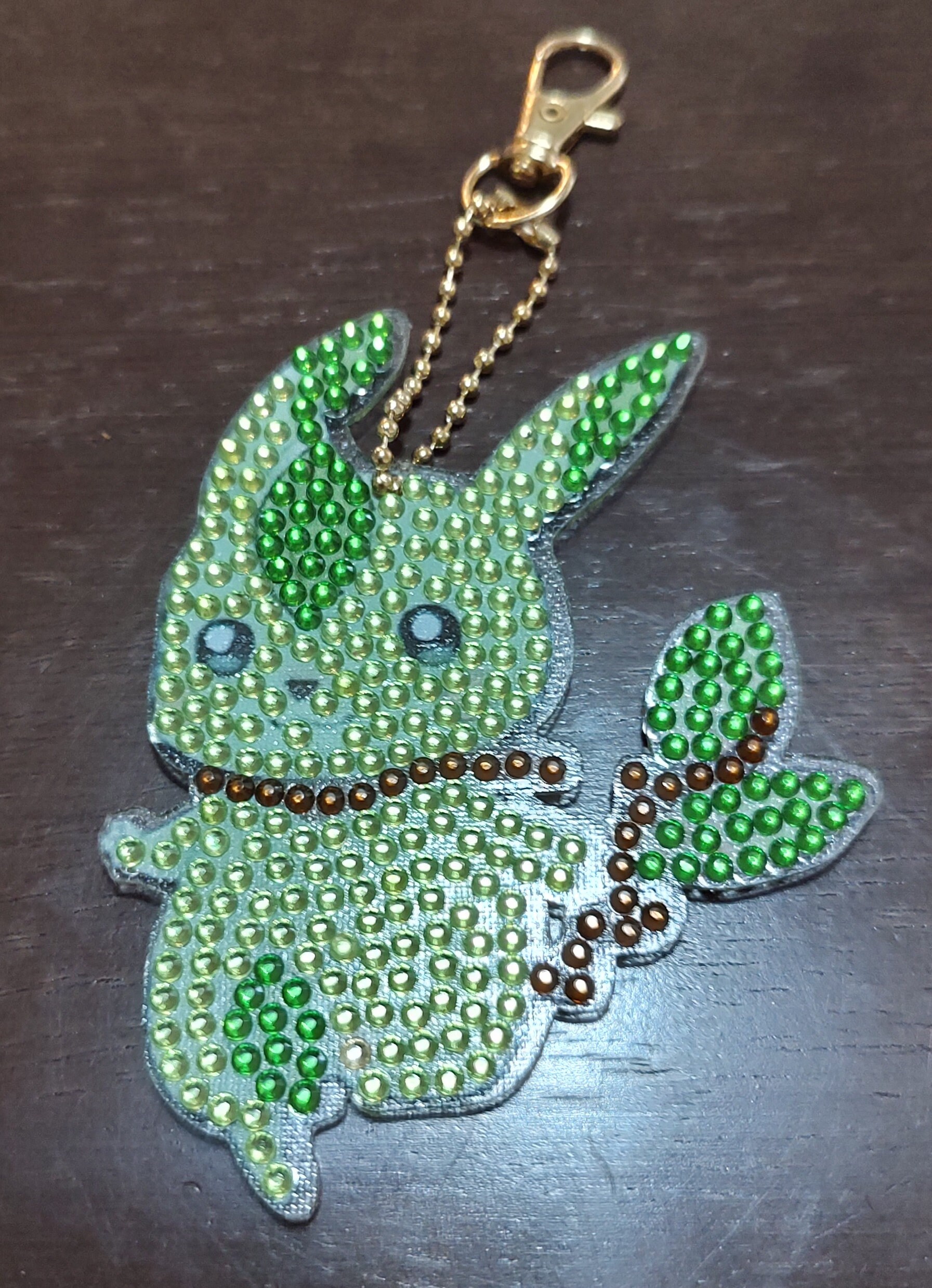 Handmade Pokemon Diamond Art Keychain | Double-sided Character Charm - Etsy