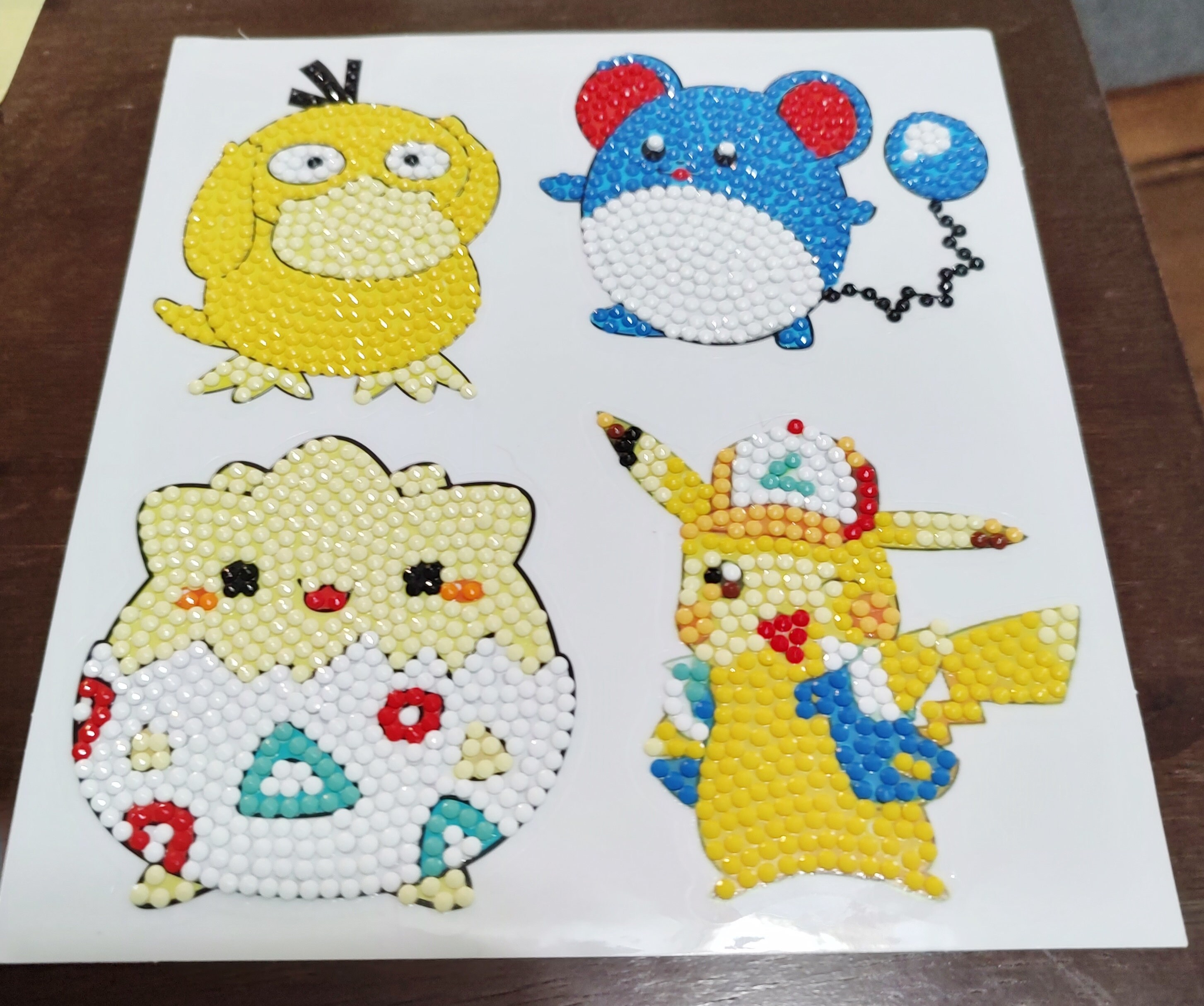 Pokemon Diamond Art Stickers | Character Decals - Etsy