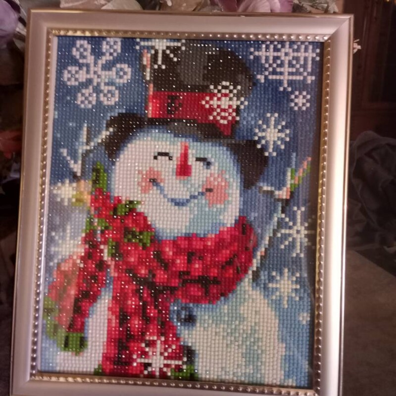 Diamond Painting Snowman - Etsy
