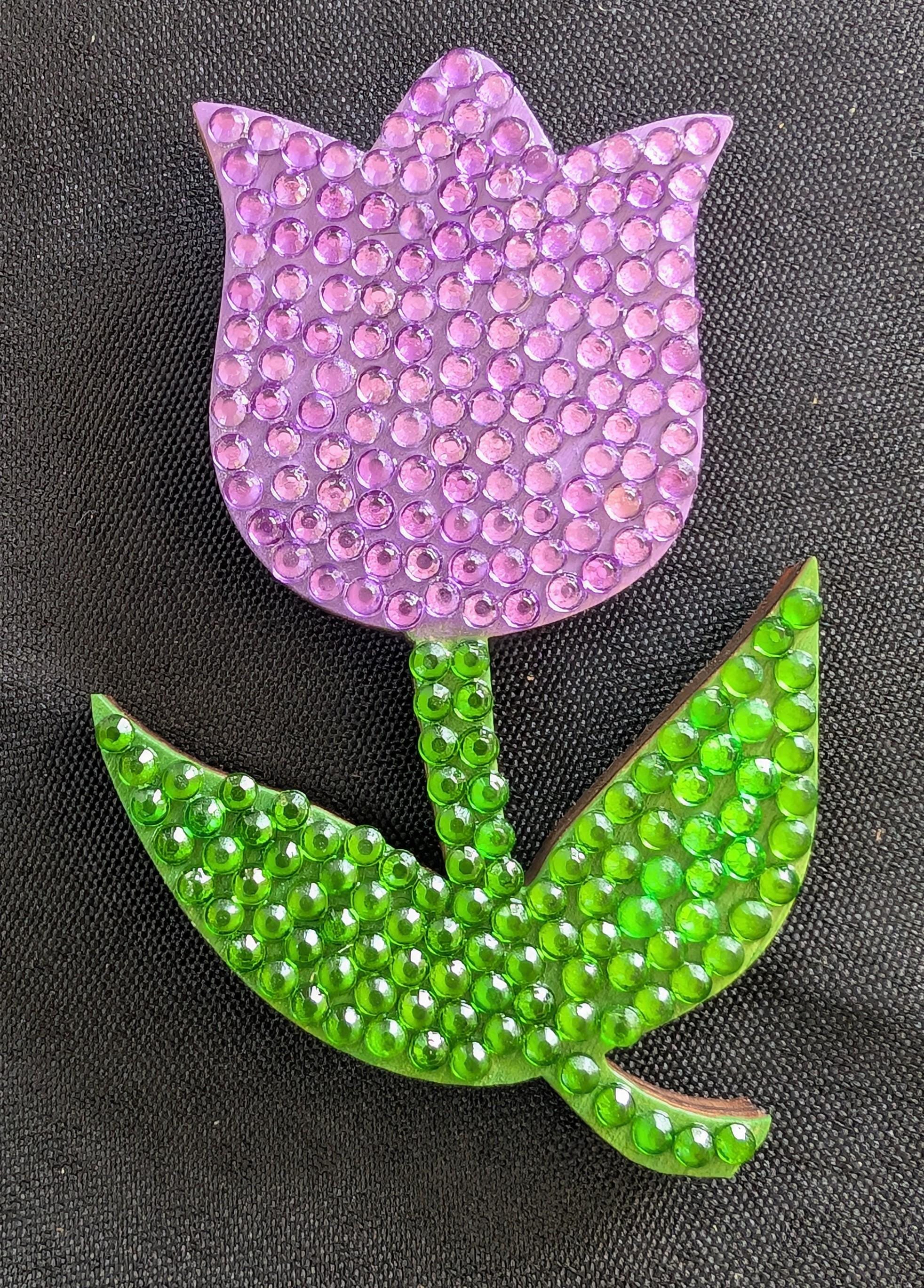Tulip Flower Magnets, Diamond Painting Magnets, Flower Magnets - Etsy
