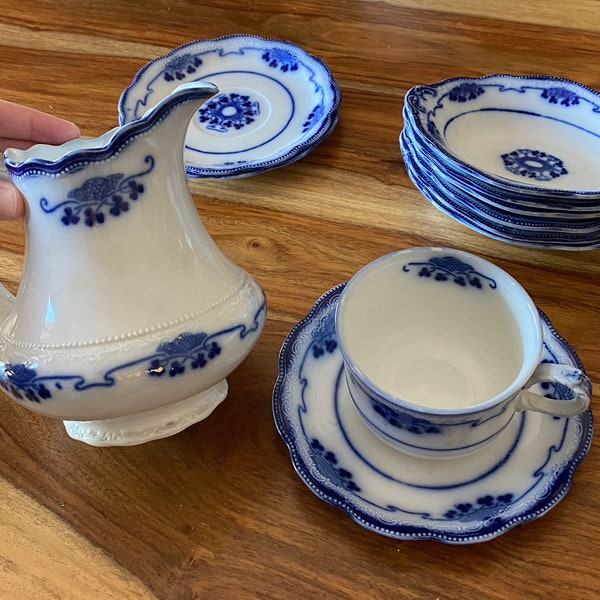 Flow Blue Pitcher - Etsy