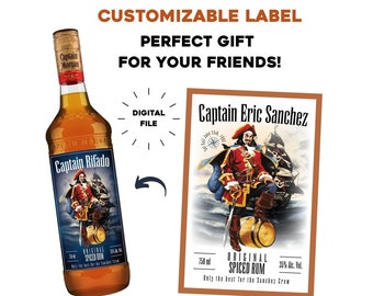 Captain Morgan Label | Etsy