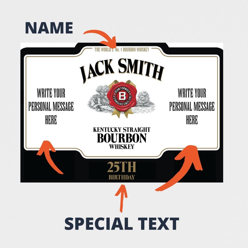 Personalised Whisky Digital Label Simple Version DIGITAL - Etsy
