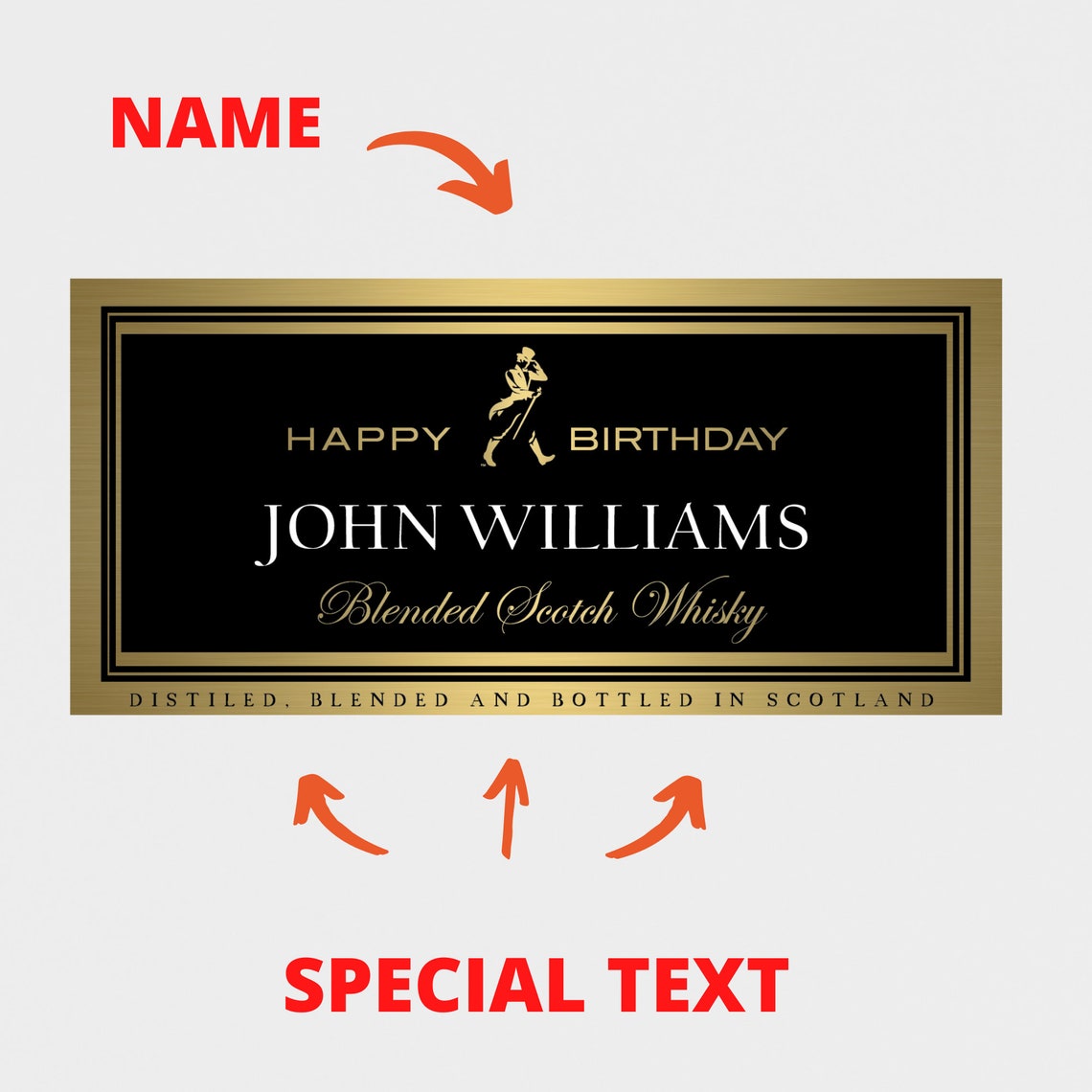 Personalised Scotch Whisky Digital Label DIGITAL LABEL - Etsy