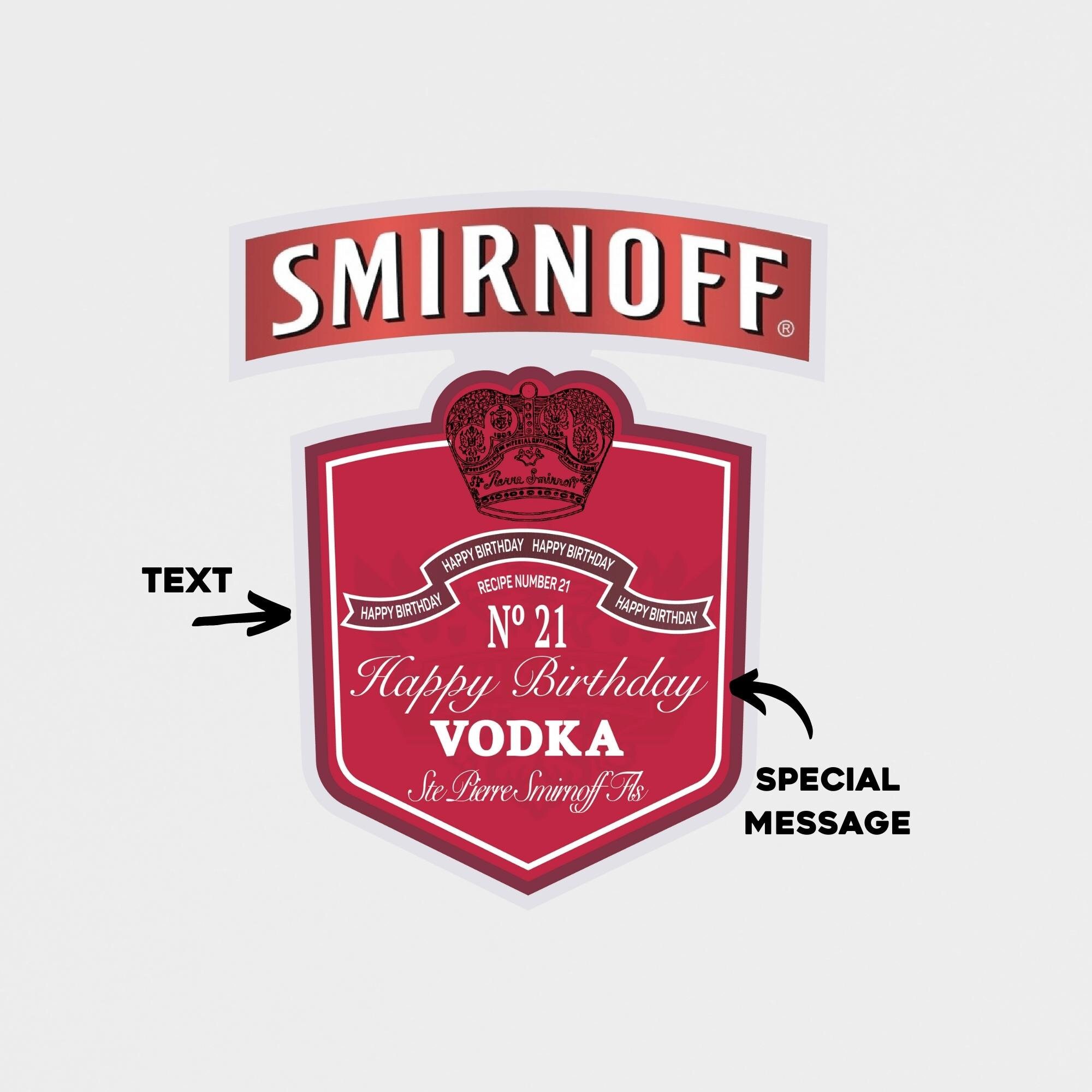 Personalised Vodka Digital Label DIGITAL LABEL ONLY - Etsy Australia