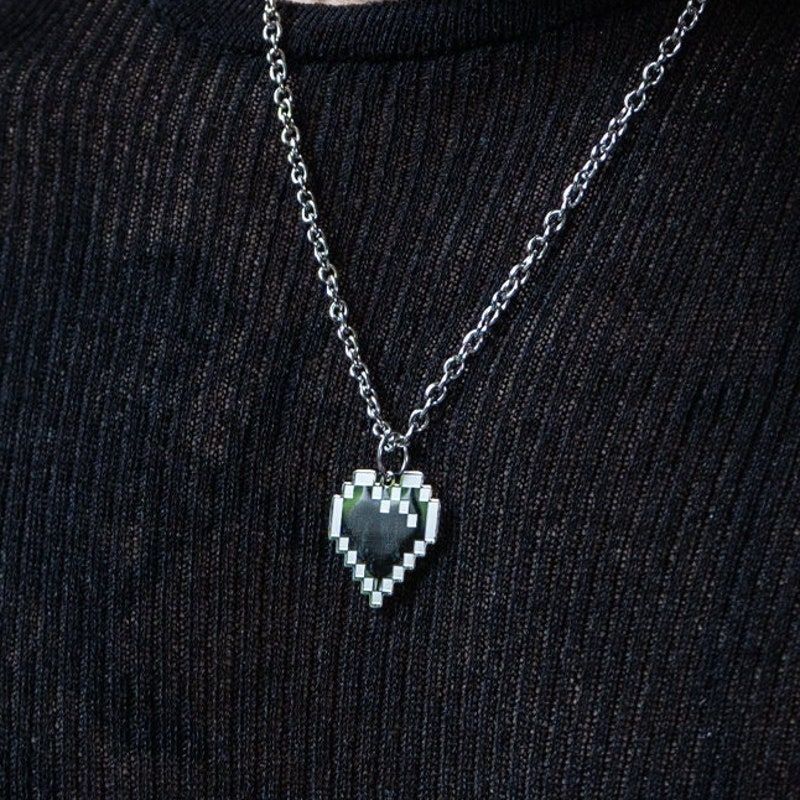 Pixel Necklace - Etsy