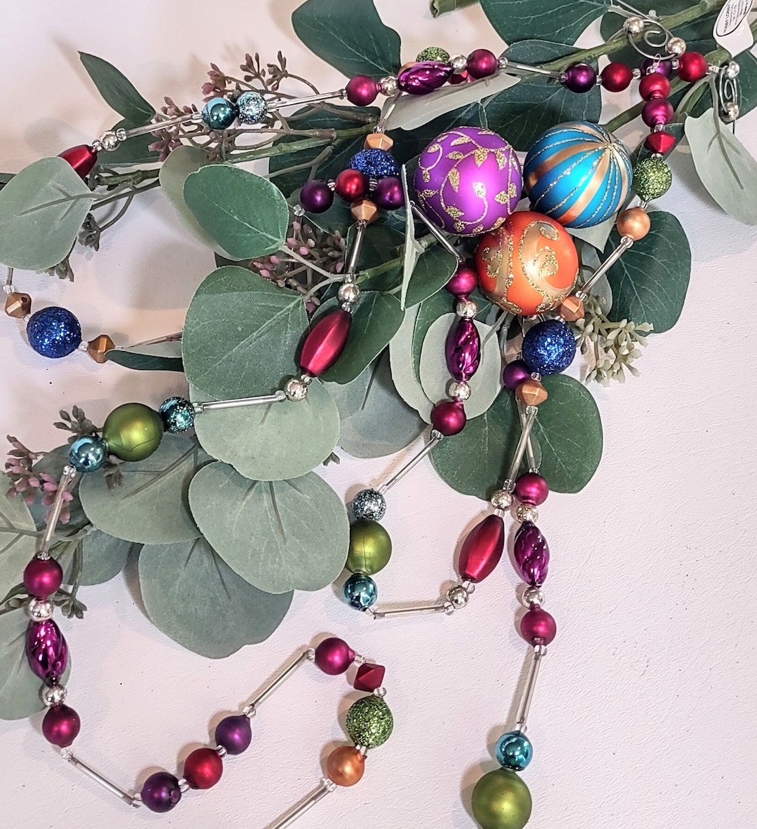 Vintage Glass Bead GARLAND, Xl 6.5 to 7ft Strand, Exceptionally ...