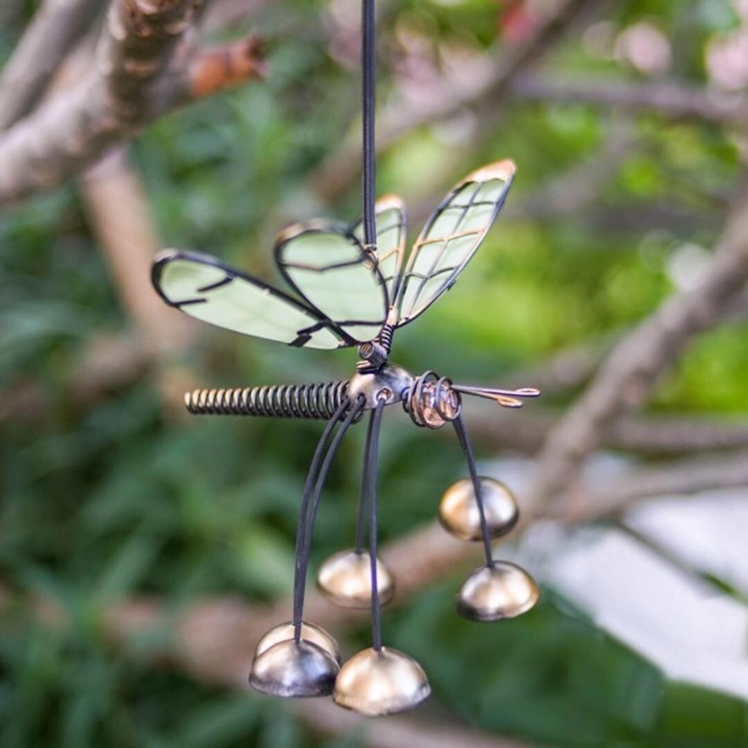 Garden Dragonfly Glow in the Dark Wings With Bobbin' Bells - Glass Wing ...