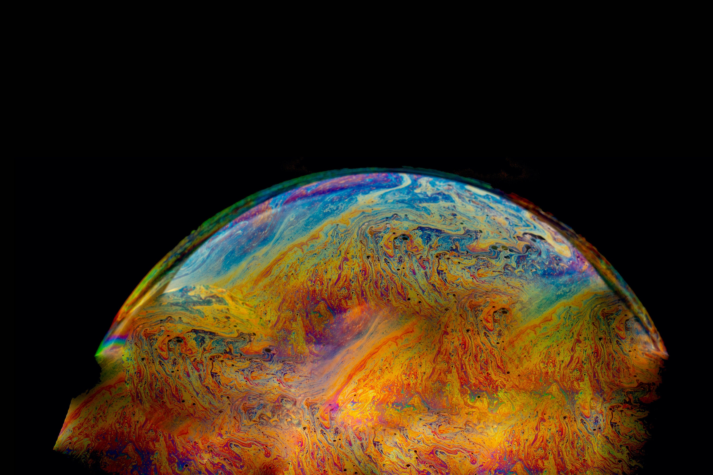 Half earth photo taken in a studio using colour reflection of | Etsy