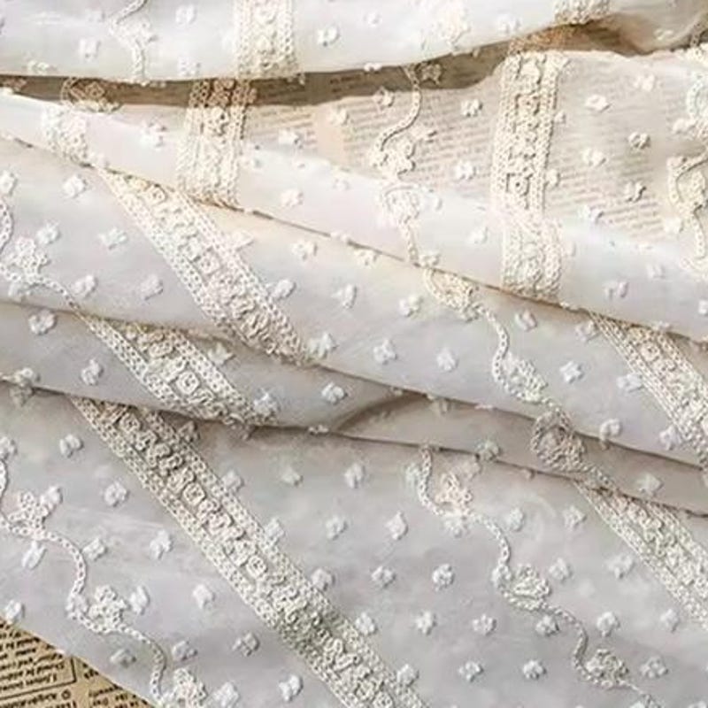 Chiffon Eyelet Fabric - Etsy