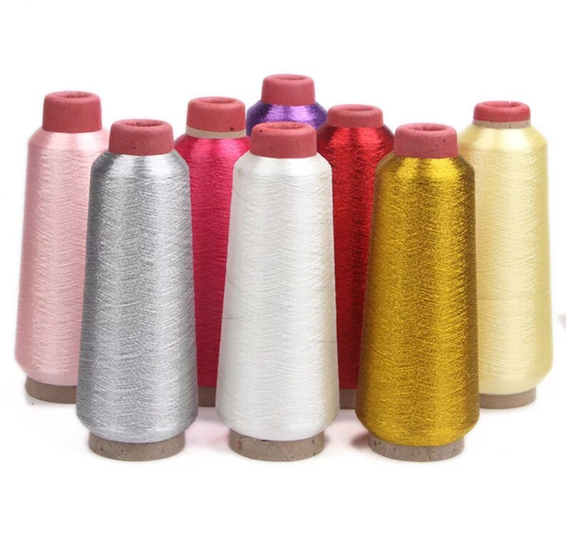 3600M Metallic Nylon Thread Spool, Gold Thread, Silver Thread ...