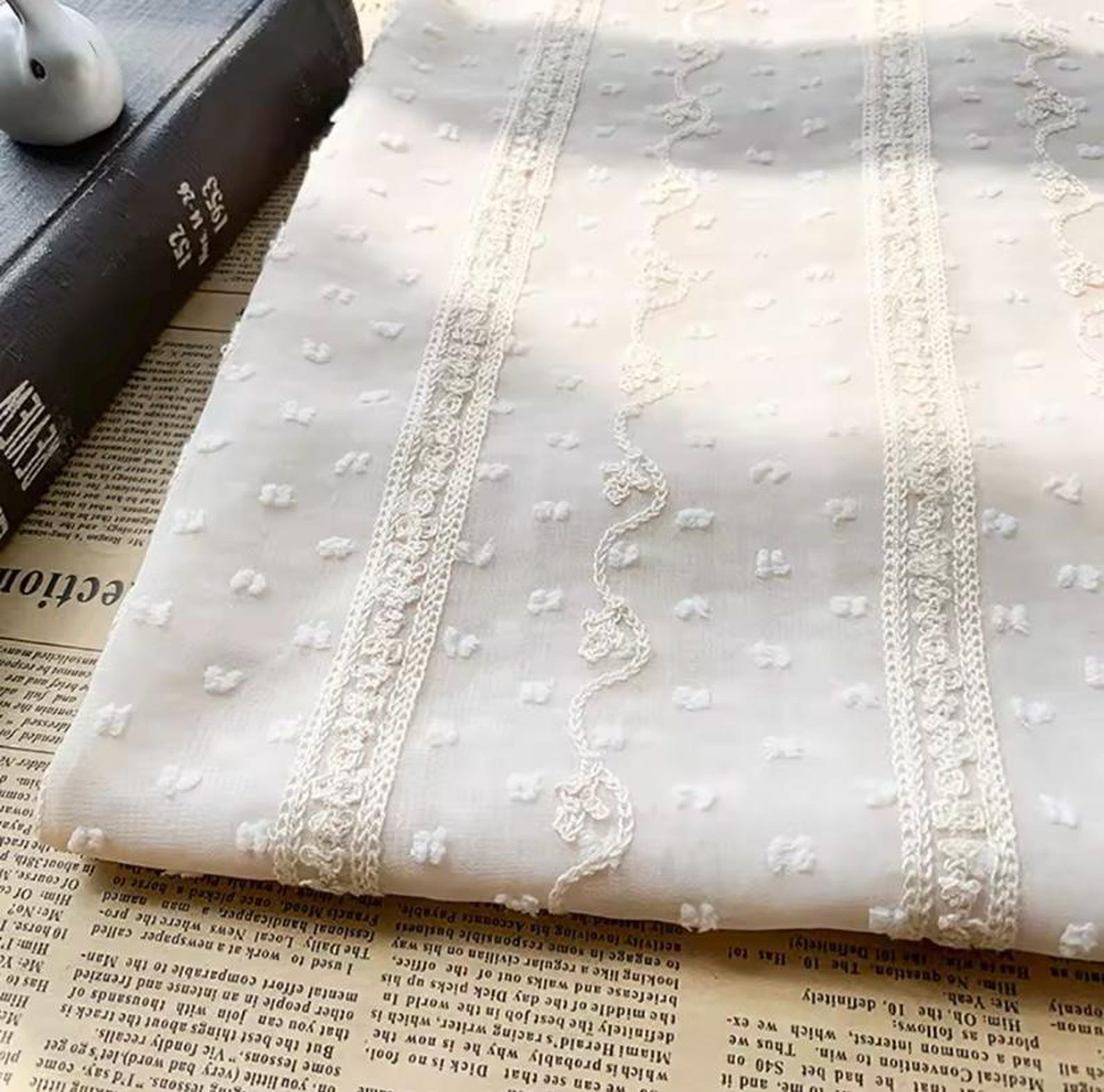 Lace Sheer Chiffon Fabric | Embroidered Sheer Fabric | Tulle Fabric ...