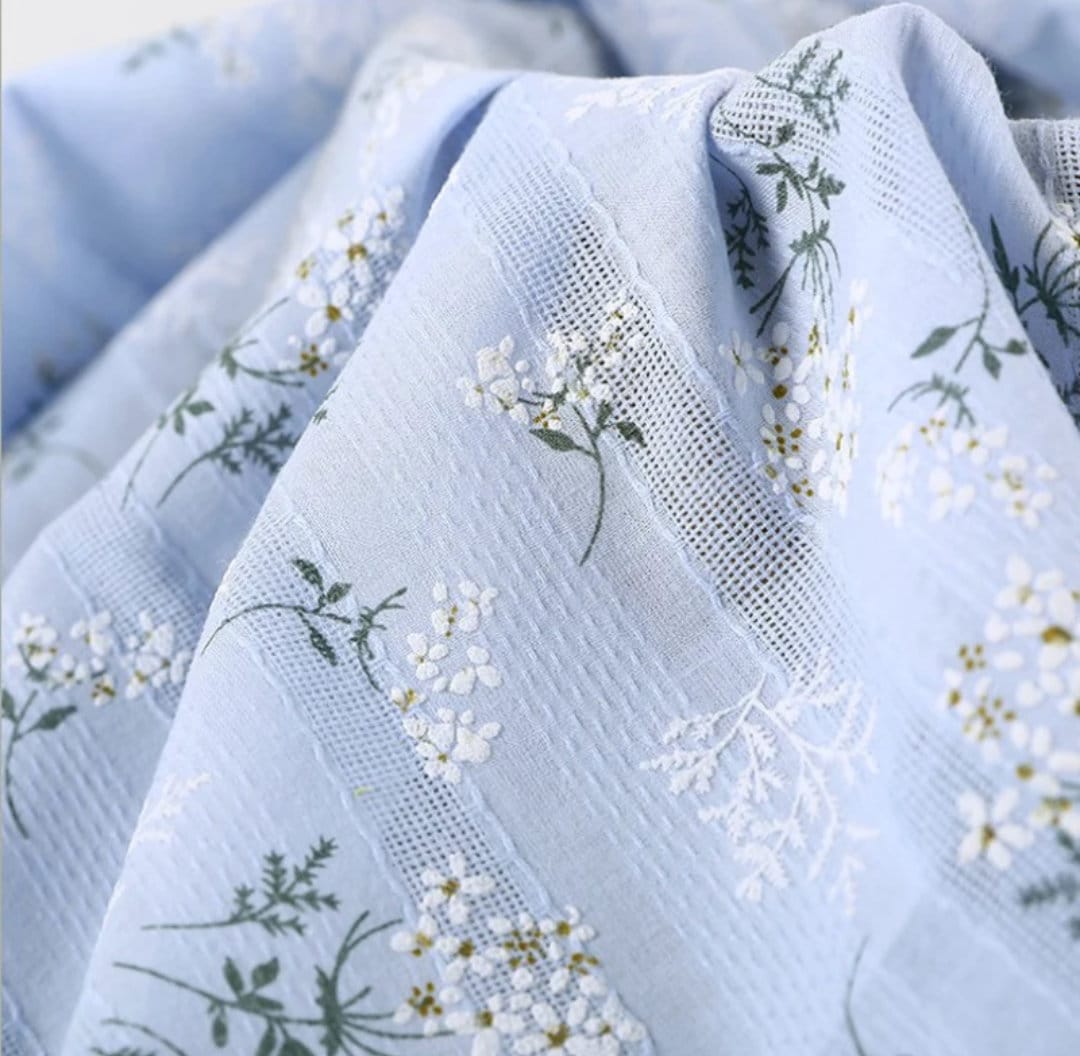 Vintage Floral Print Fabric | Cotton Fabric | Dimity Fabric | Cottage ...