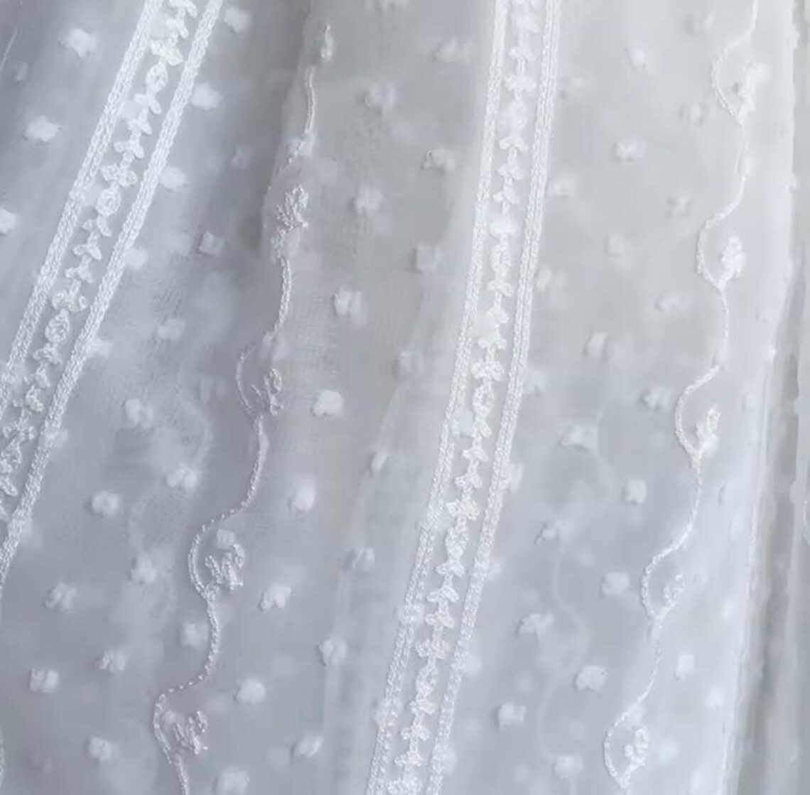 Lace Sheer Chiffon Fabric | Embroidered Sheer Fabric | Tulle Fabric ...