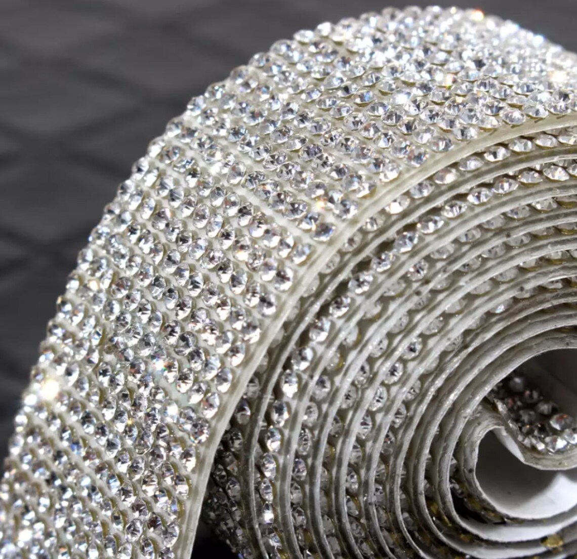 Self Adhesive Crystal Rhinestone Sticker Tape Diamond Ribbon - Etsy