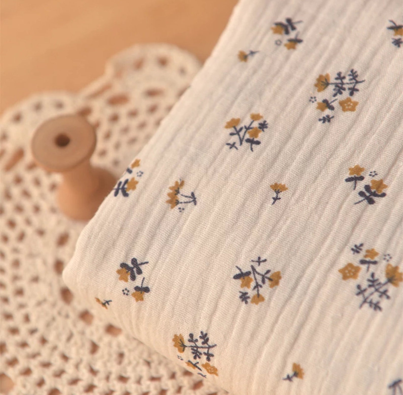 Vintage Dimity Fabric | Floral Print Fabric | Cotton Fabric | Ditsy ...