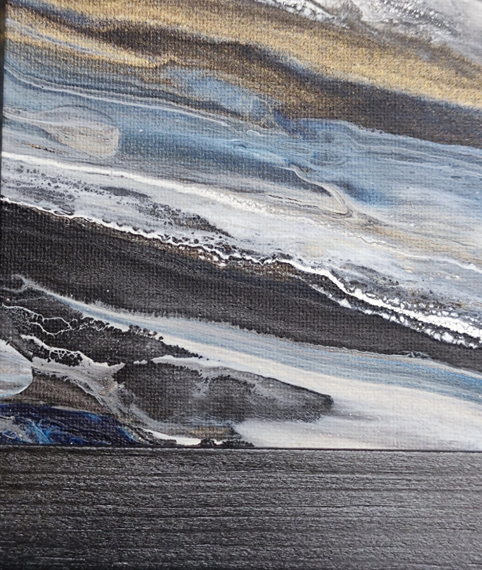 Pouring Acrylic Table Acrylic Pouring Fluid Art Original - Etsy