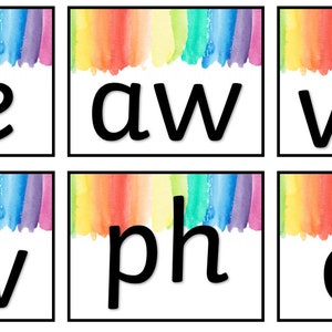 Phonics Flashcards - Etsy
