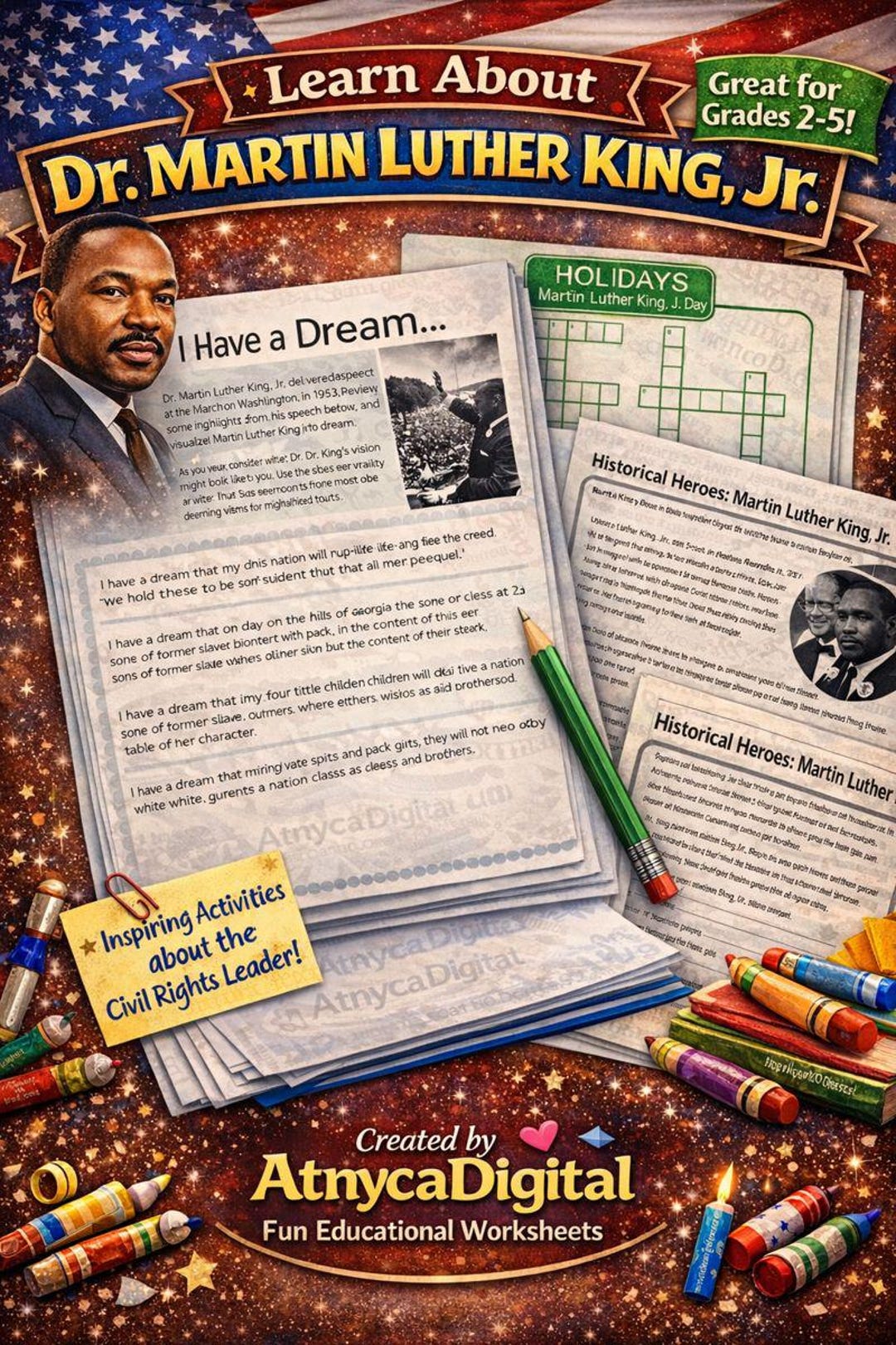 MLK Day Worksheet Packet , Black History Month Activities (digital ...