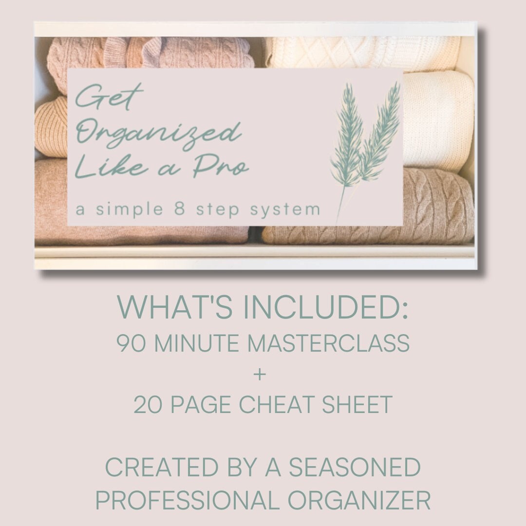 Get Organized Like a Pro Masterclass Tutorial With PDF, Learn How to ...