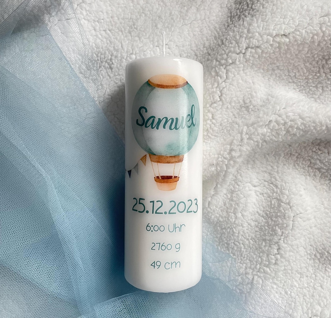 Welcome Baby, Birth Candle, Candle for Birth, Birth Gift ...