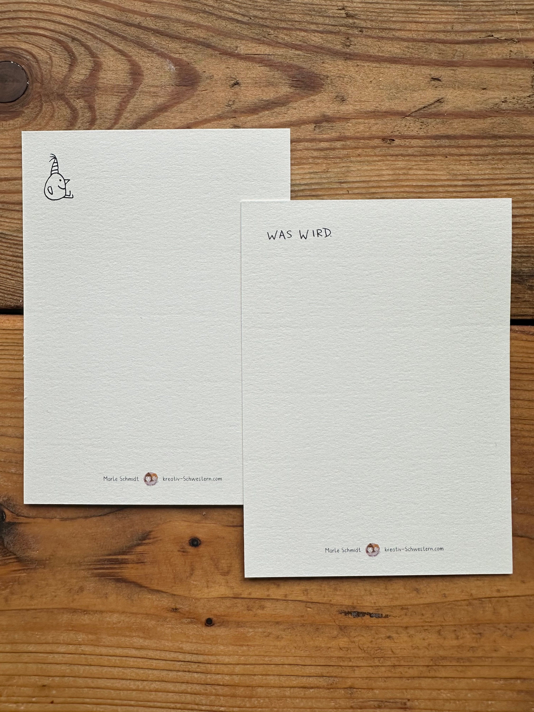Wir freuen uns. Schauen wir mal was wird. Was wird. Postkartenset - Etsy.de