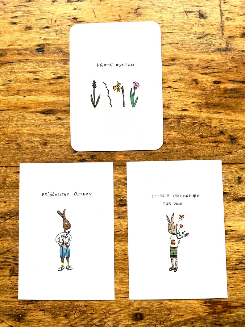 Set „moderne Osterkarten“ - Etsy.de
