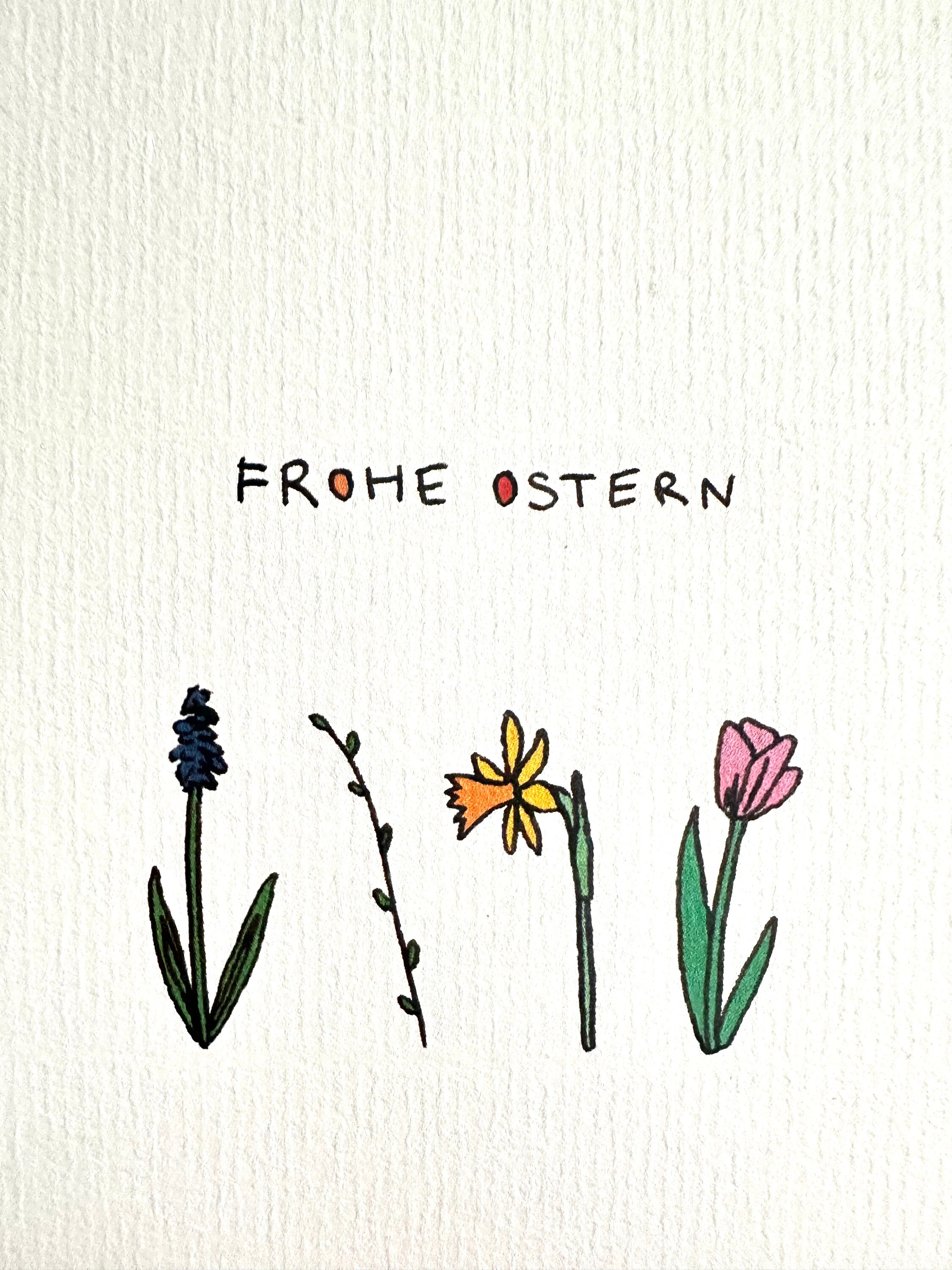 Set moderne Osterkarten - Etsy.de