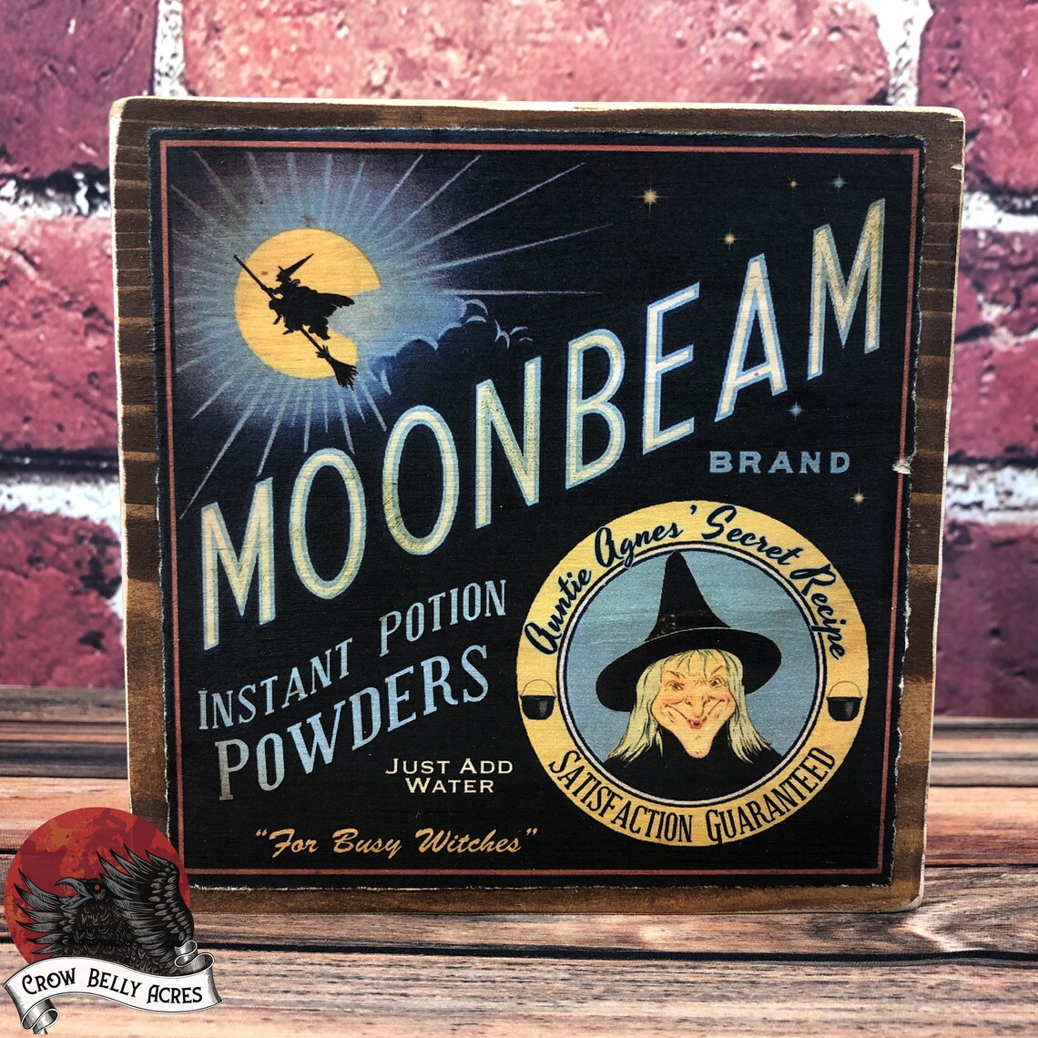 Moonbeam Brand Instant Potion Powders Witch Vintage Style Faux Ad ...