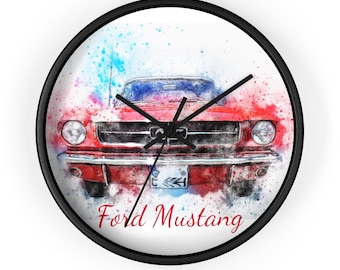 Ford Mustang Wall Clock | Etsy