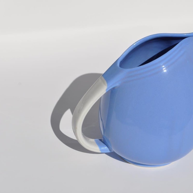 Blue Ceramic Pitcher - Etsy