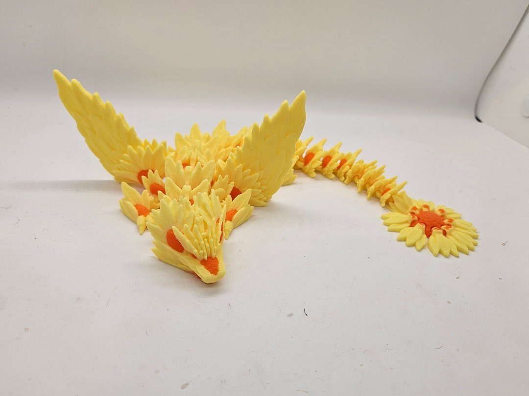 Beautiful Sunflower Dragon - Etsy