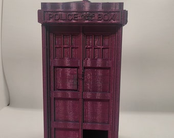 DND Tardis Dice Tower 3D Printed Doctor Who Themed Dice Tower for D&D ...
