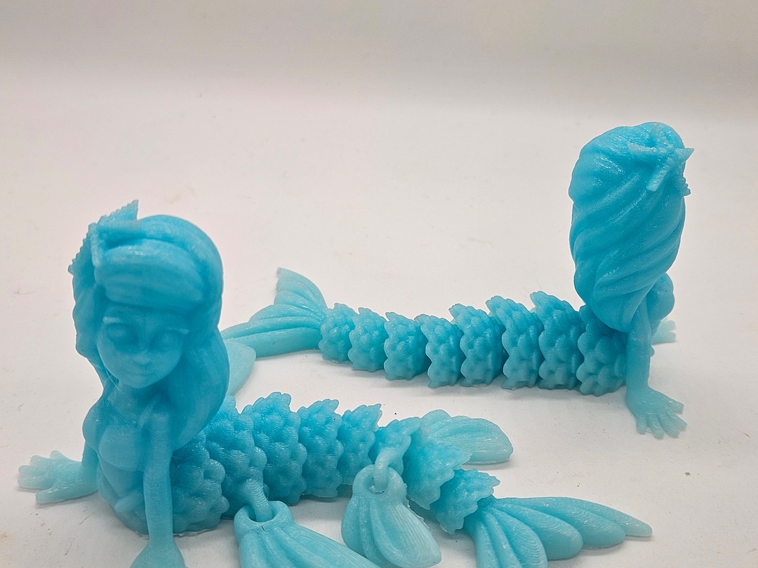 Flexi Mermaid: 3D Printed Articulated Figure - Etsy