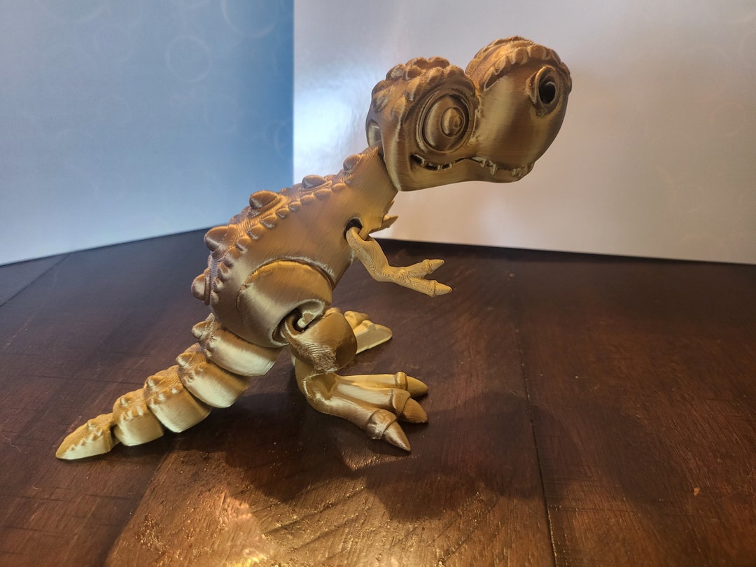 Flexi T-rex, Posable Dinosaur Figure, Flexi Factory - Etsy