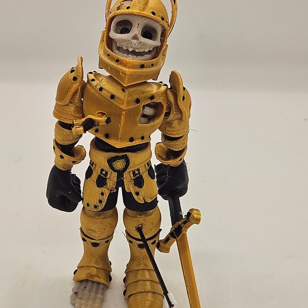 3d Printed Skeleton Knight - Etsy