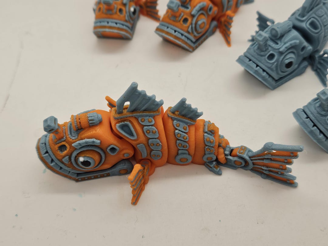 Flexi Cyber Fish: Articulated Robot Fish Toy - Etsy