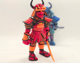 3D Printed Flexi Samurai Action Figure – Articulated Japanese Warrior ...