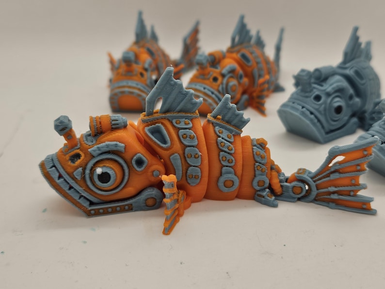 Flexi Cyber Fish: Articulated Robot Fish Toy - Etsy