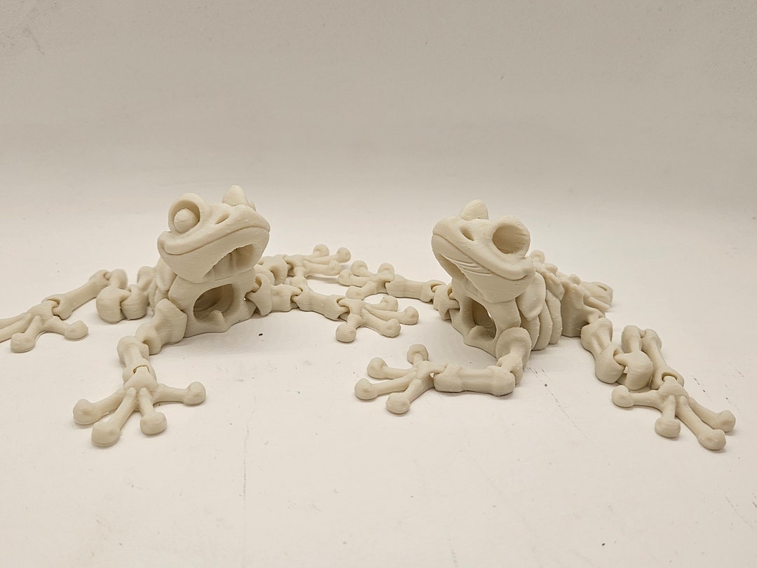 Flexi Skeleton Frog: Articulated Wiggle Toy - Etsy