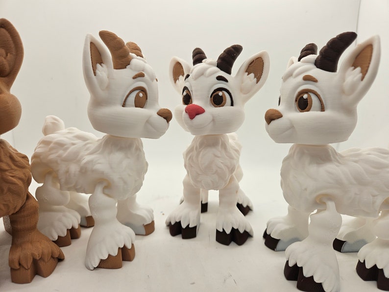 Flexi Billy Goat: Adorable Turning Head Figurine - Etsy