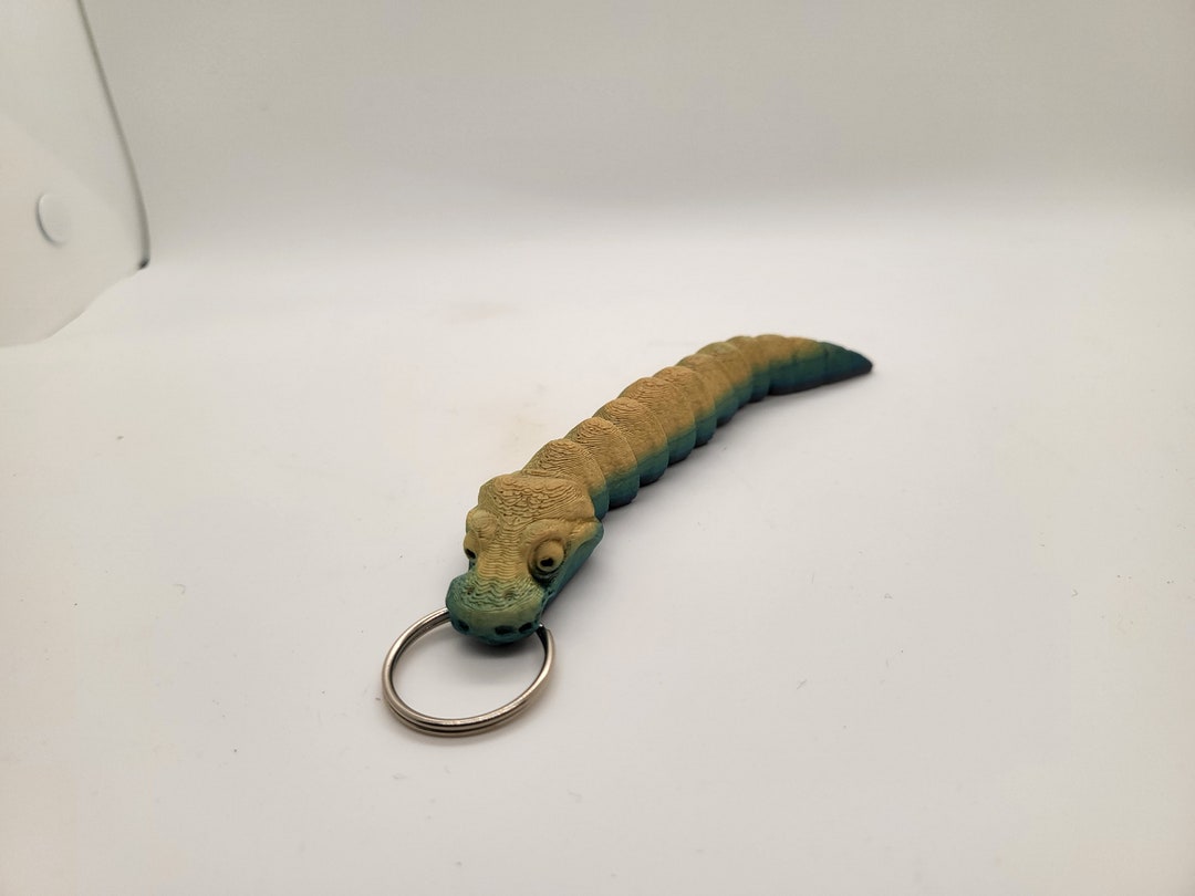 Flexi Ball Python Keychain - Etsy