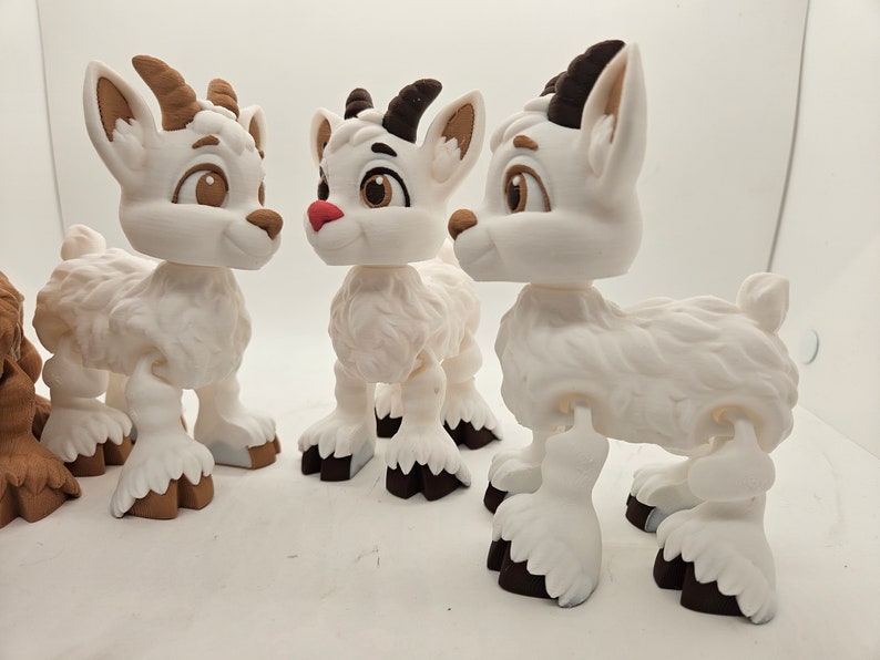 Flexi Billy Goat: Adorable Turning Head Figurine - Etsy