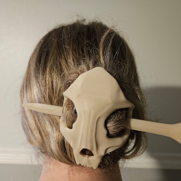 Skull Hair Accessory - Etsy