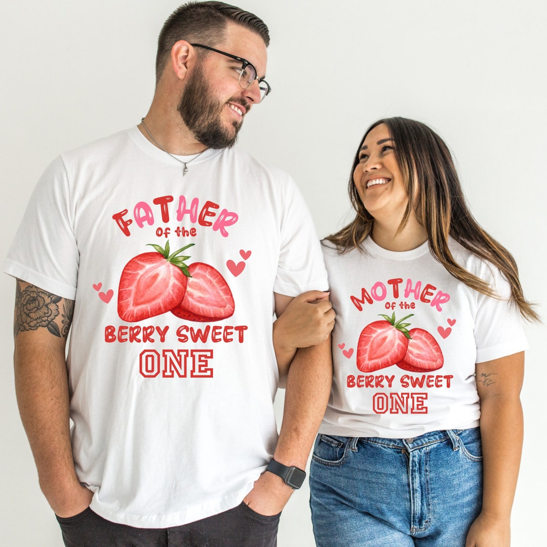 Berry Sweet One Mom Dad Matching Shirt, Berry First Birthday Party ...