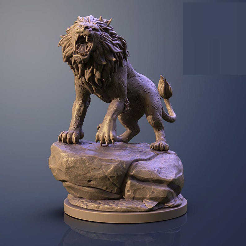 Animal Lion Model OTH085 STL File for 3D Printing - Etsy