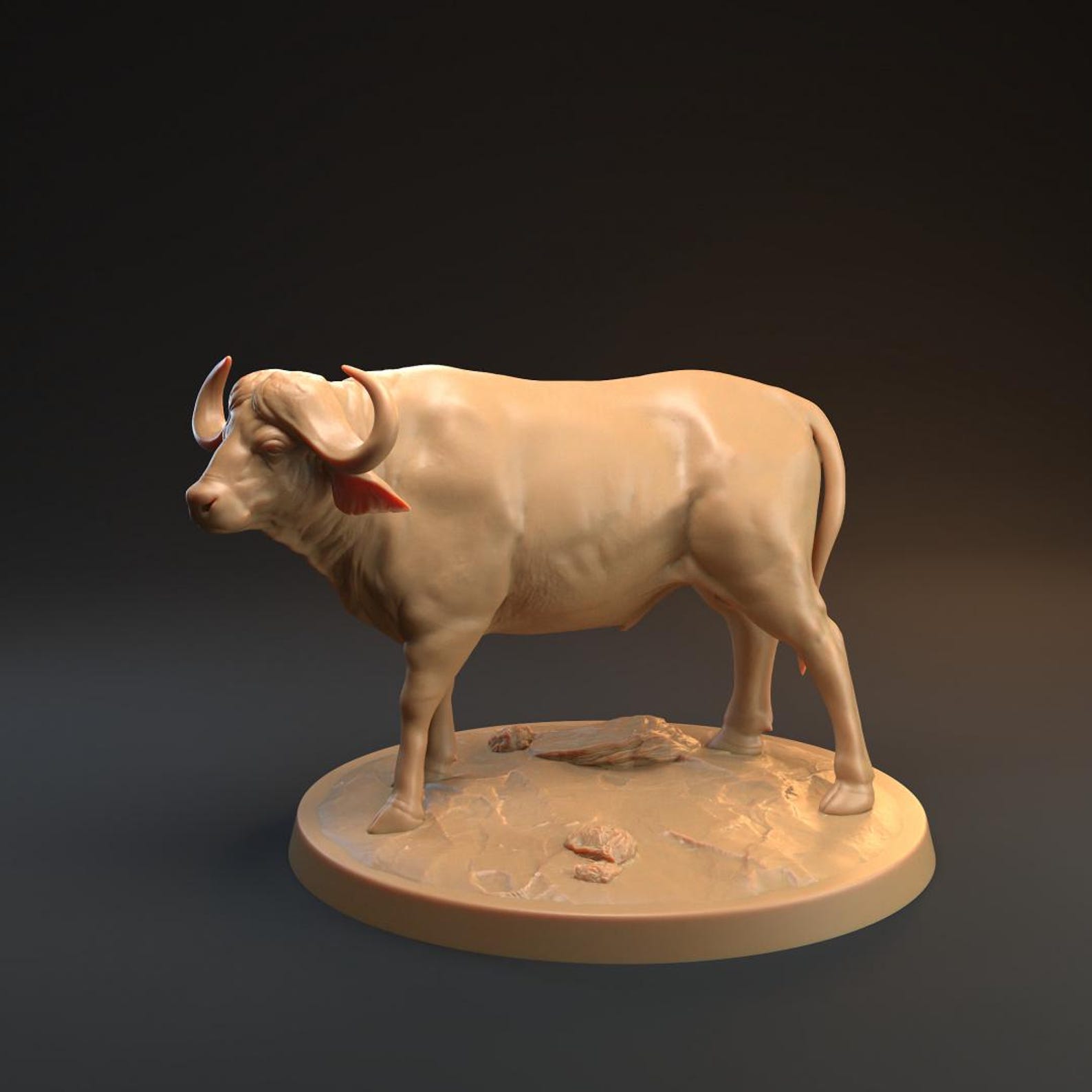 Animal Water Buffalo Model OTH062 FDM 3D Print STL File for 3D Printing ...