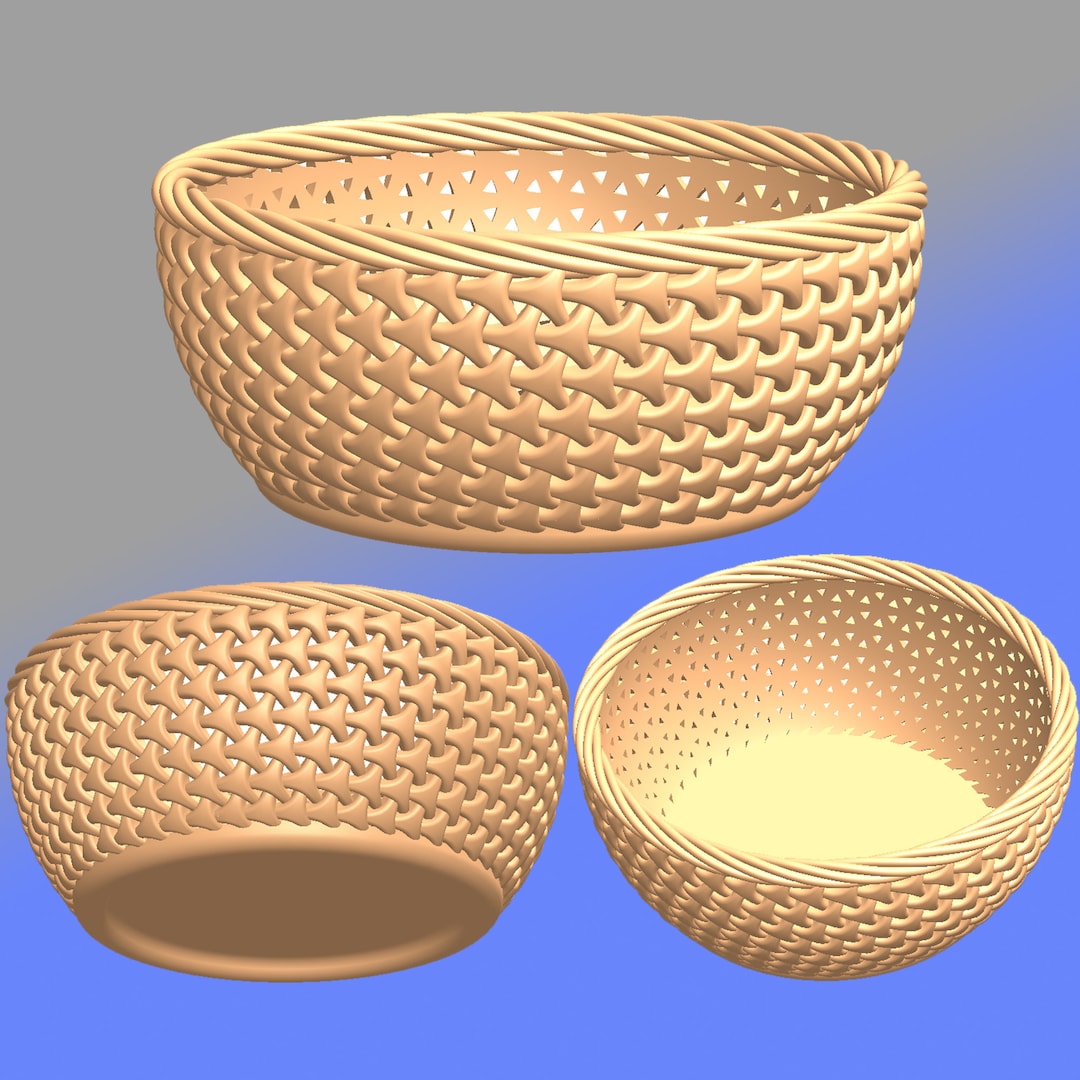 Basket Model-a66 3D Print STL File for 3D Printing - Etsy